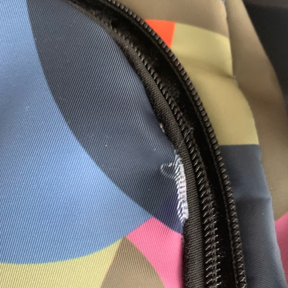 Ella & Elly | Bags | Ella Elly Blue Orange Green Abstract Mini Backpack | Poshmark